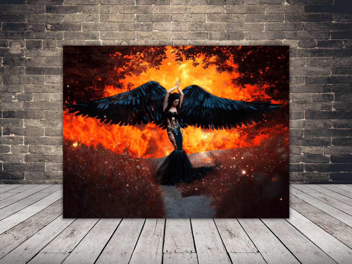 Image d'un ange noir - Tappy.fr